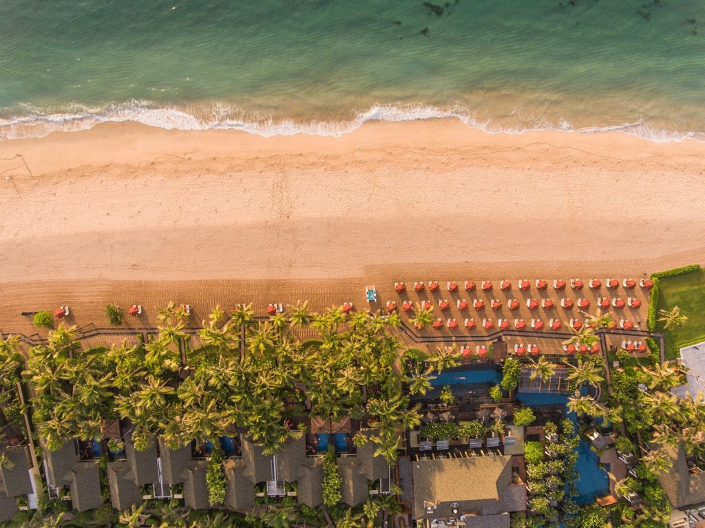 The St. Regis Bali Resort – Bali, Indonesia – Resort Beach Overhead ...