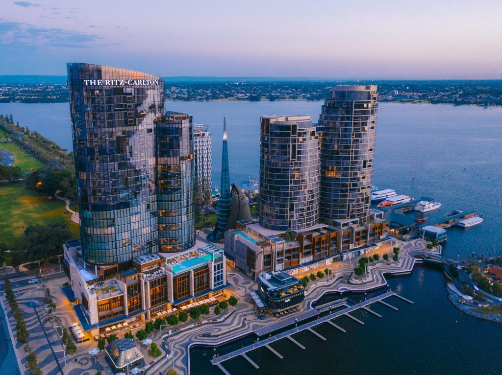 The Ritz-Carlton, Perth Hotel – Perth, Australia – Hotel Tower Sign ...
