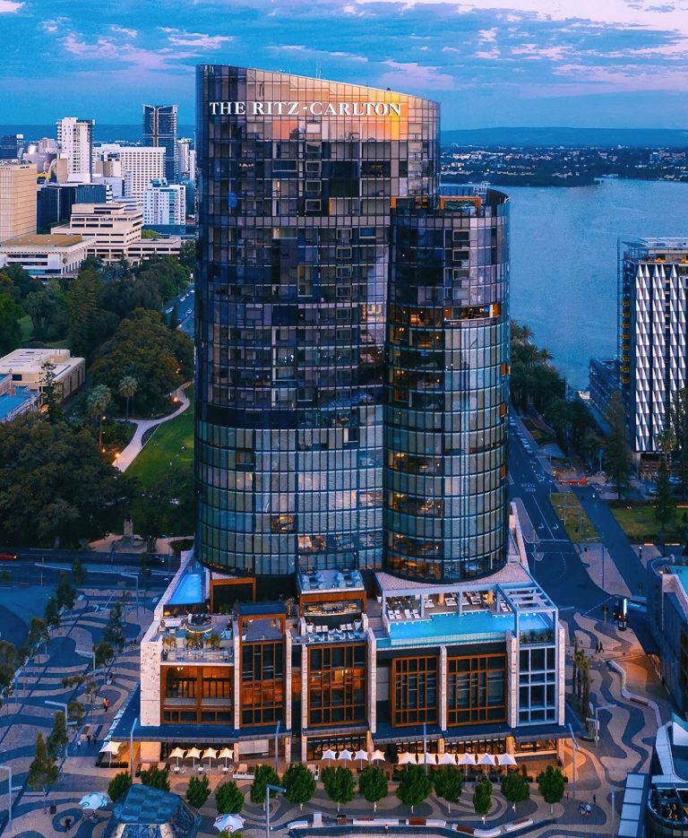 The Ritz-Carlton, Perth Hotel – Perth, Australia – Hotel Aerial View ...