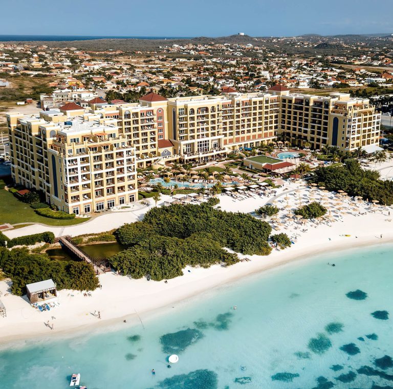 The Ritz-Carlton, Aruba Resort – Palm Beach, Aruba – Exterior Aerial ...