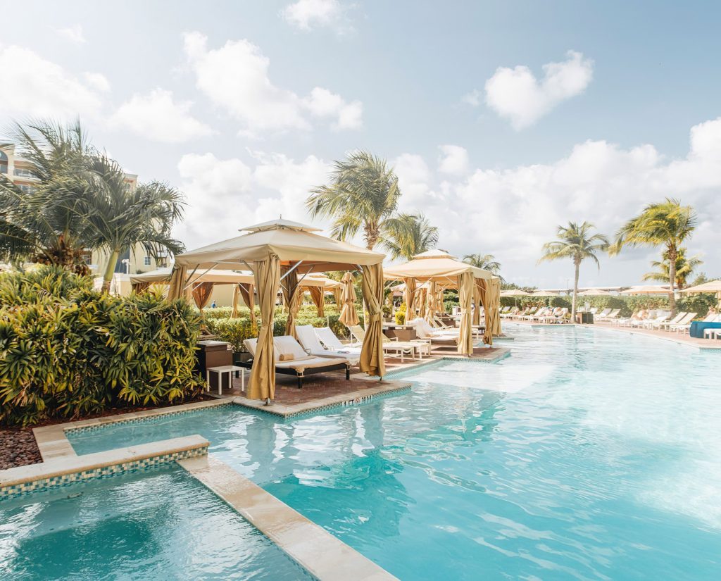 The Ritz-Carlton, Aruba Resort – Palm Beach, Aruba – Pool Cabanas – TRAVOH