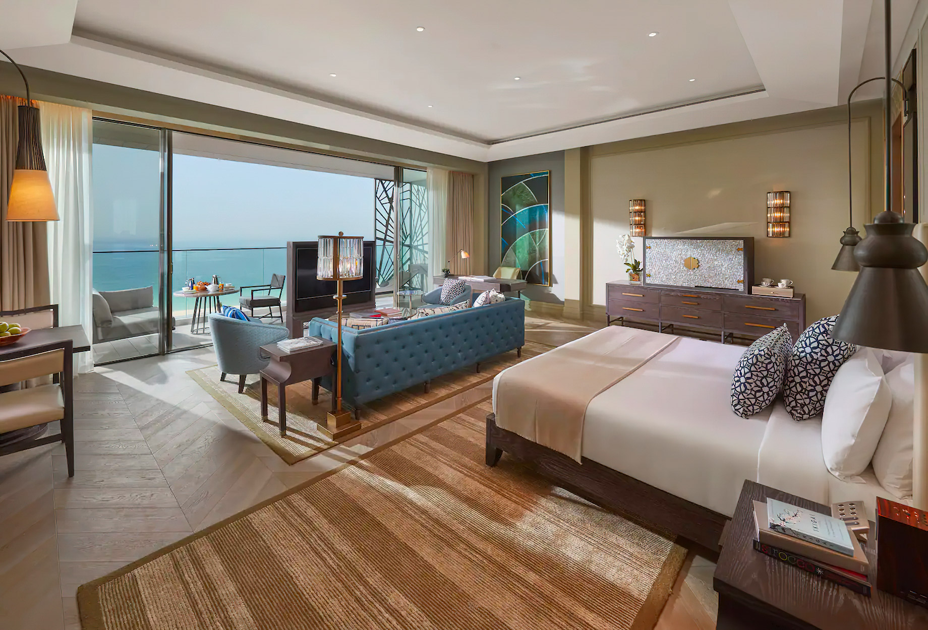 Mandarin Oriental Jumeira, Dubai Resort – Jumeirah, Dubai, UAE – Junior Suite Sea View Bedroom ...