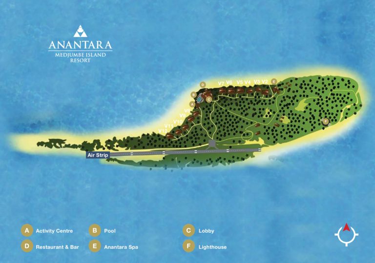Anantara Medjumbe Island Resort – Mozambique – Map – TRAVOH